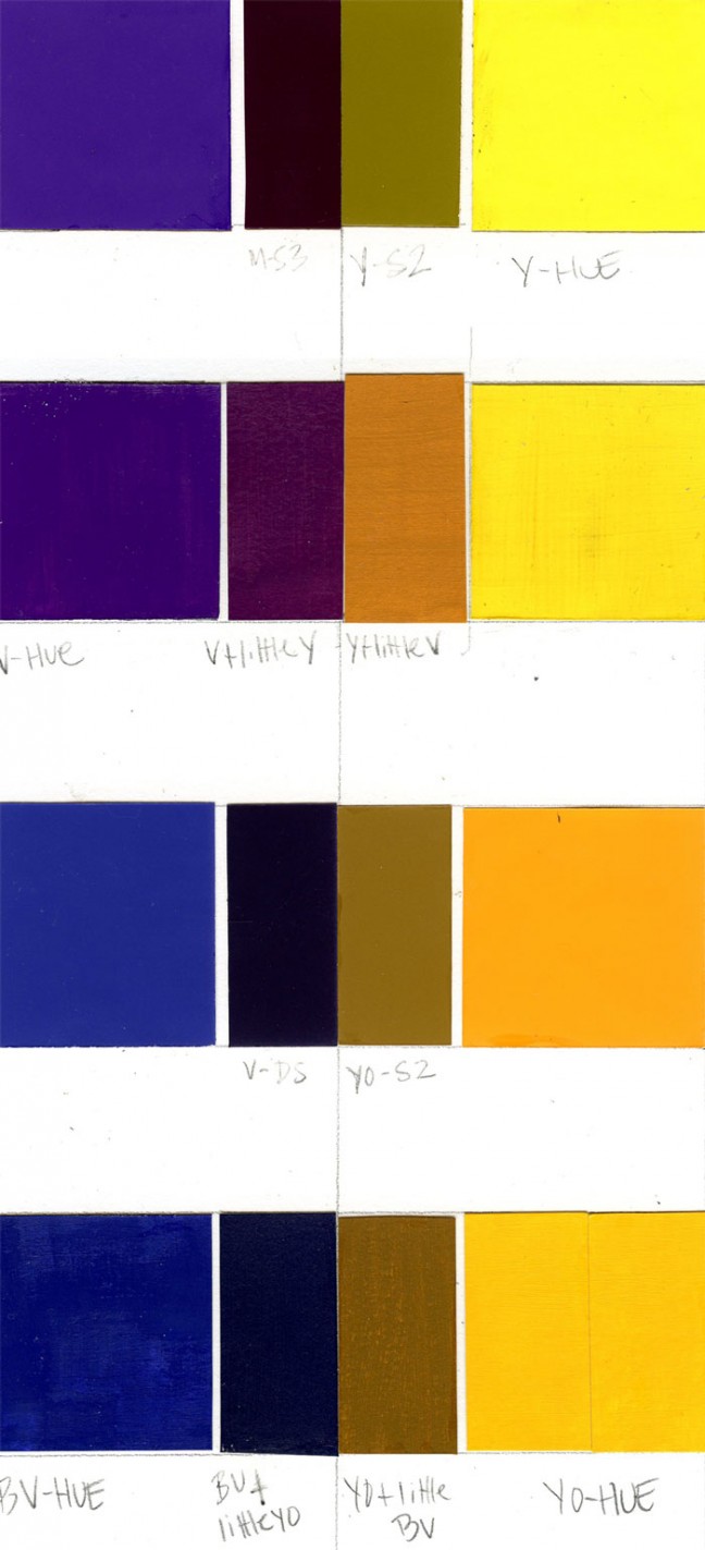Visual Complement Mixtures in Color aid paper and Painted Mixtures ... Visual Complement Mixtures in Color aid paper and Painted Mixtures ...